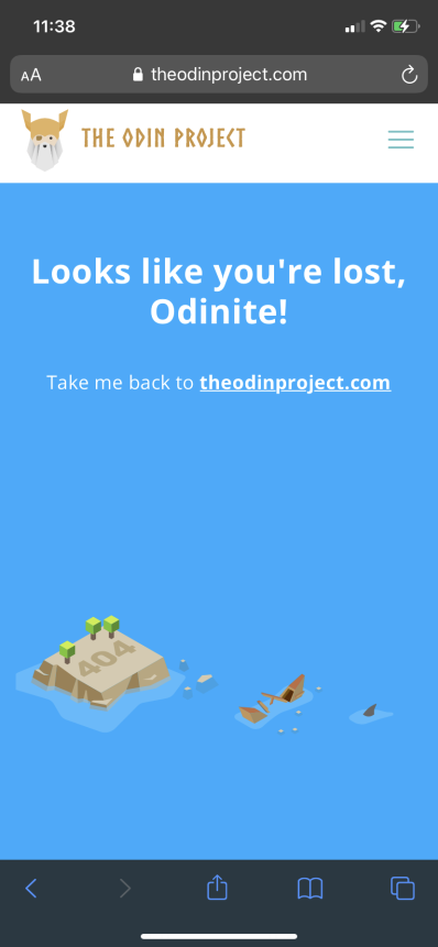 Links to "tracks" now direct to 404 pages, including on Google · Issue #1406 · TheOdinProject ...