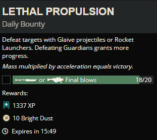 Reward Amount (XP, bright dust, vendor progress) · Issue #8396 · DestinyItemManager/DIM · GitHub