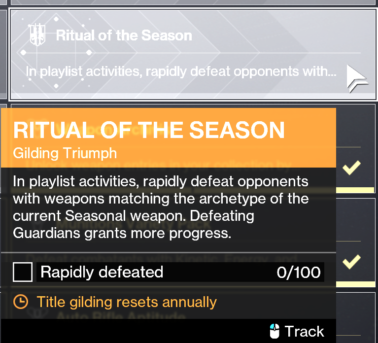 Indicator for gilding triumph · Issue #8807 · DestinyItemManager/DIM · GitHub