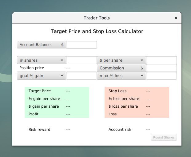 GitHub - kubakrzep9/Trader-Tools: Target Price and Stop Loss Calculator