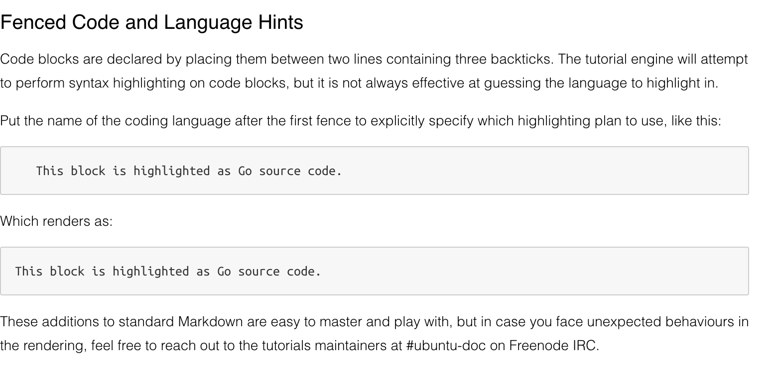 Tutorials On Tutorials Formatting Broken · Issue 503 · Canonical Web And Designtutorials