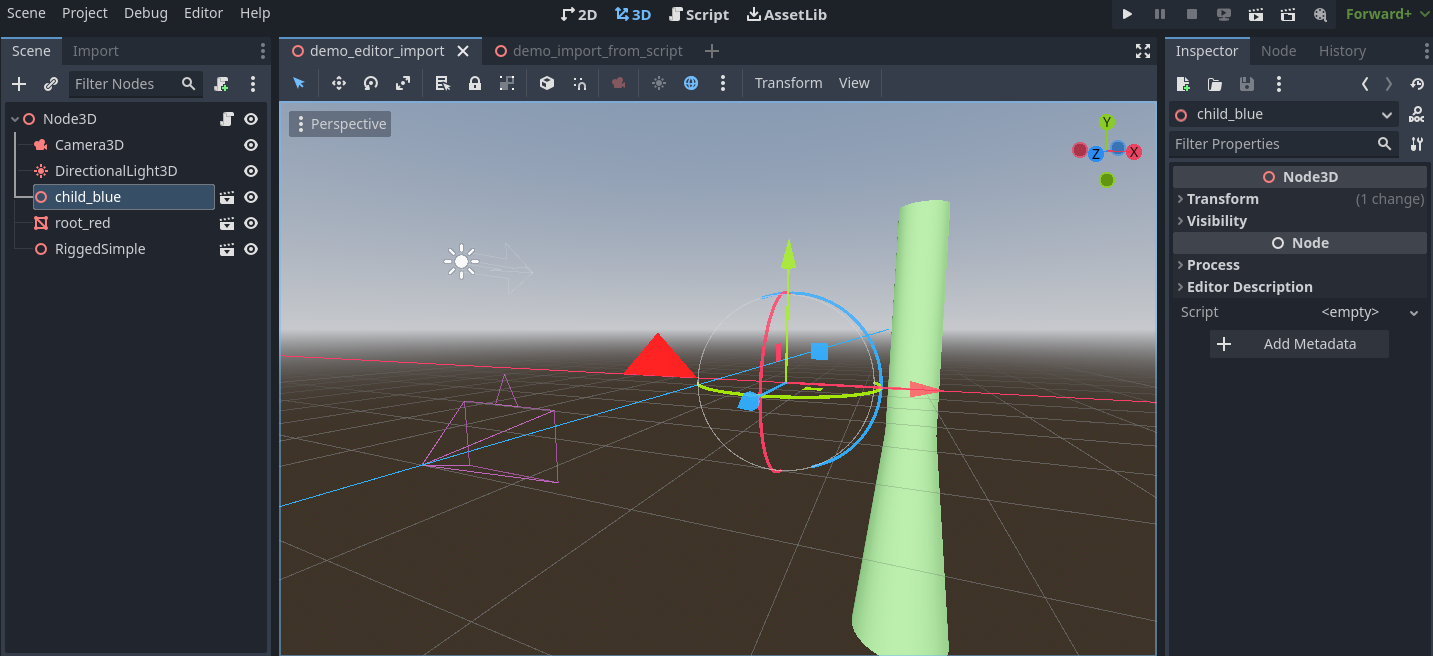 Editorsceneformatimport Only Adds The Top Level Node To Scenes · Issue 77560 · Godotengine