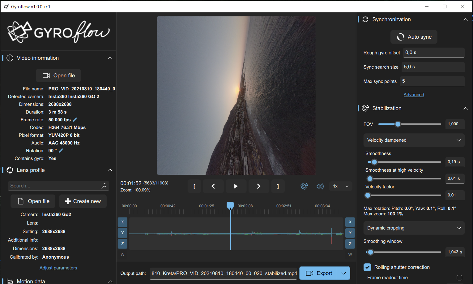 [Feature request]: Rotation of Insta360 Footage · Issue #95 · gyroflow/gyroflow · GitHub