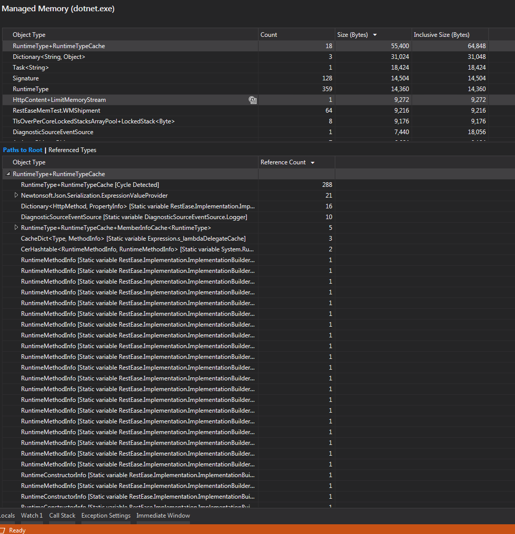 Memory Usage · Issue 74 · Canton7restease · Github
