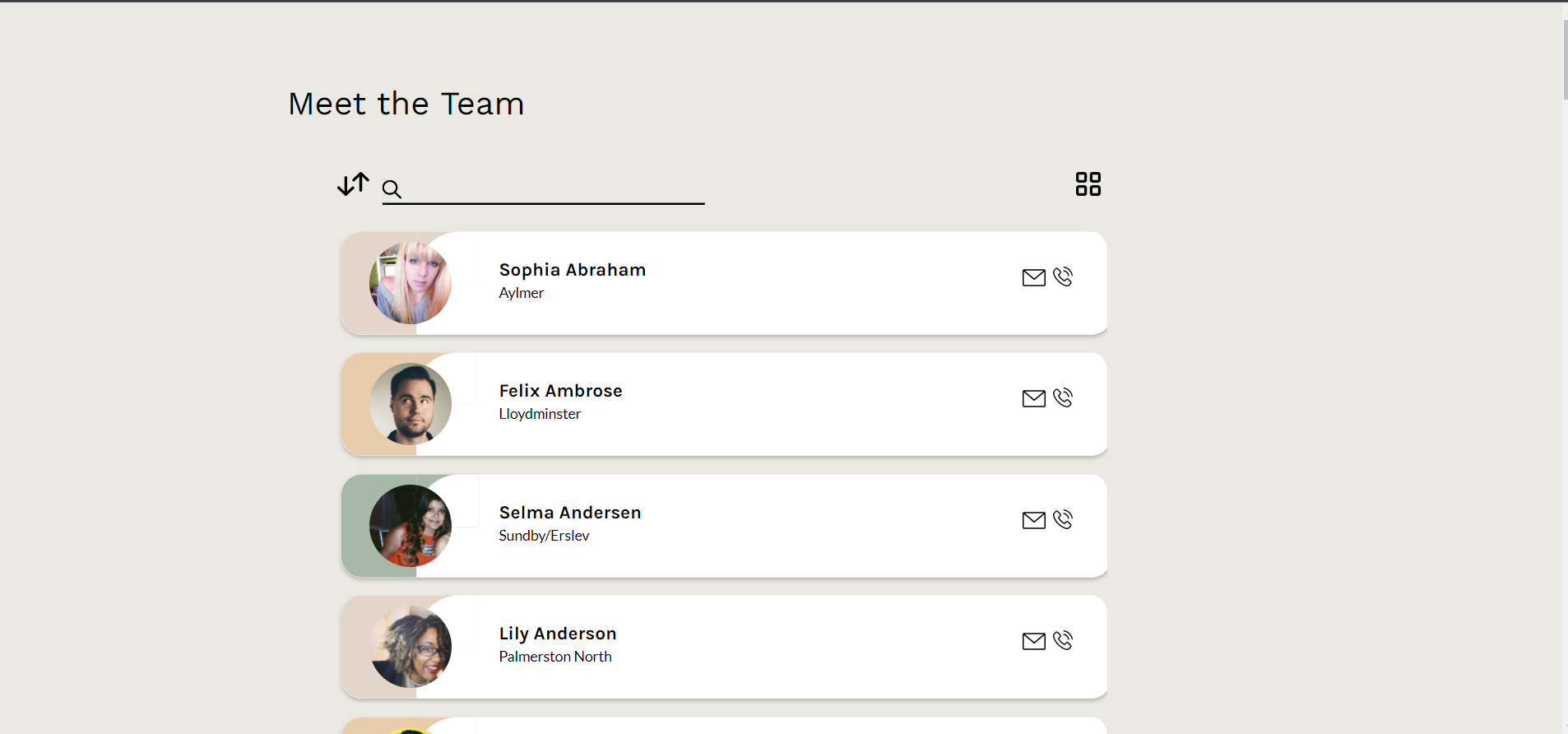 GitHub - drew-post/meet-the-team: Frontend web application that ...