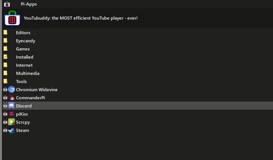 Issue with categories on Twister OS Lite · Issue #534 · Botspot/pi-apps · GitHub