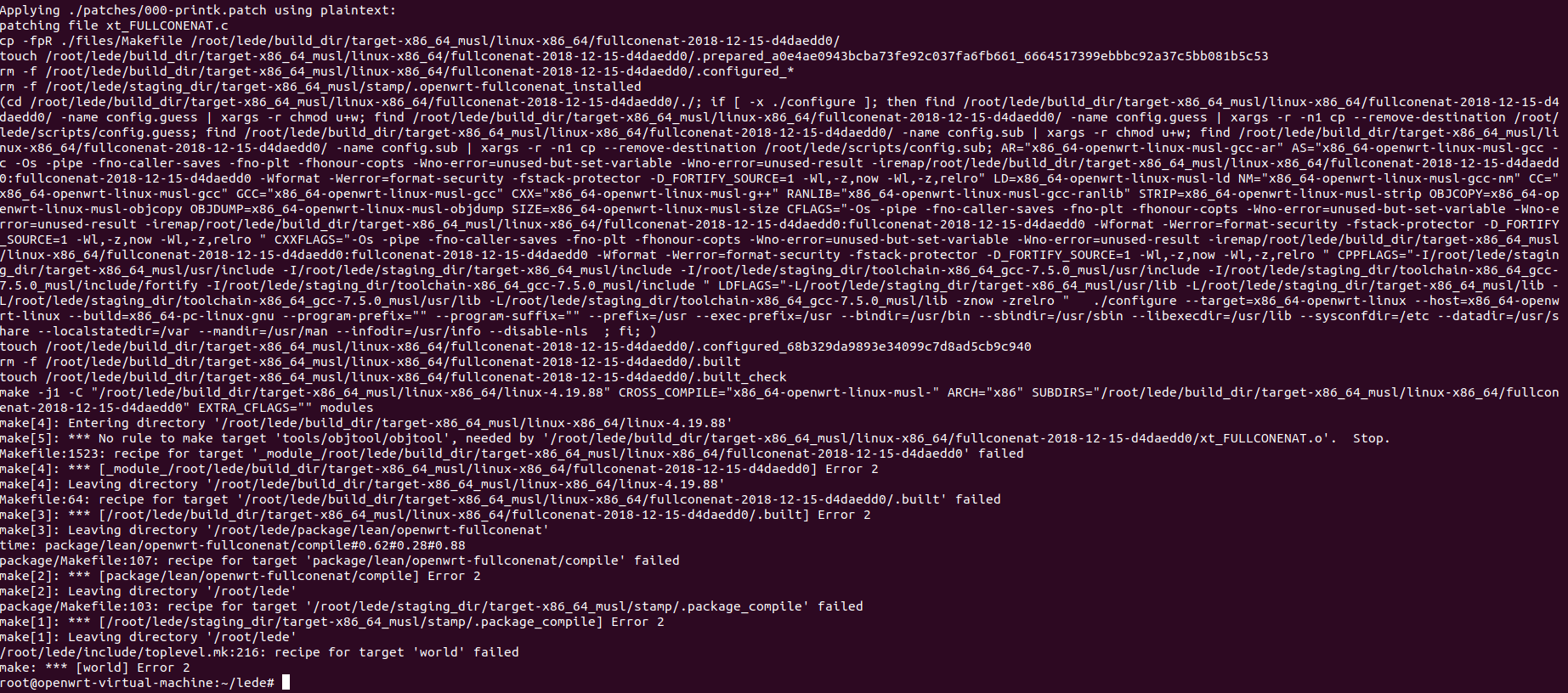 X64编译失败，恳请大佬帮忙 · Issue #2545 · coolsnowwolf/lede · GitHub