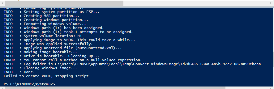 Failed To Create Vhdx Stopping Script · Issue 326 · Jamesstringerparseceasy Gpu Pv · Github
