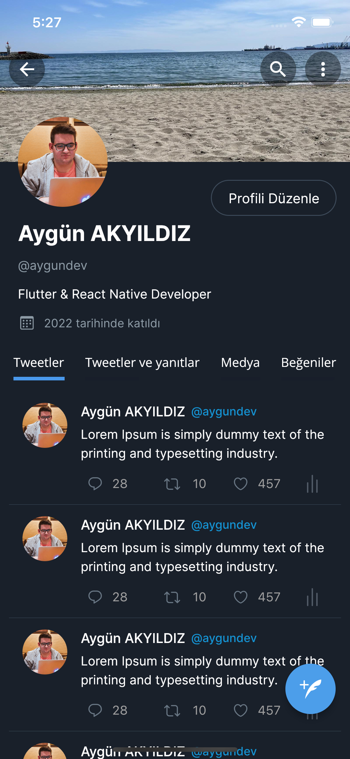GitHub - aygun-dev/Twitter-Clone