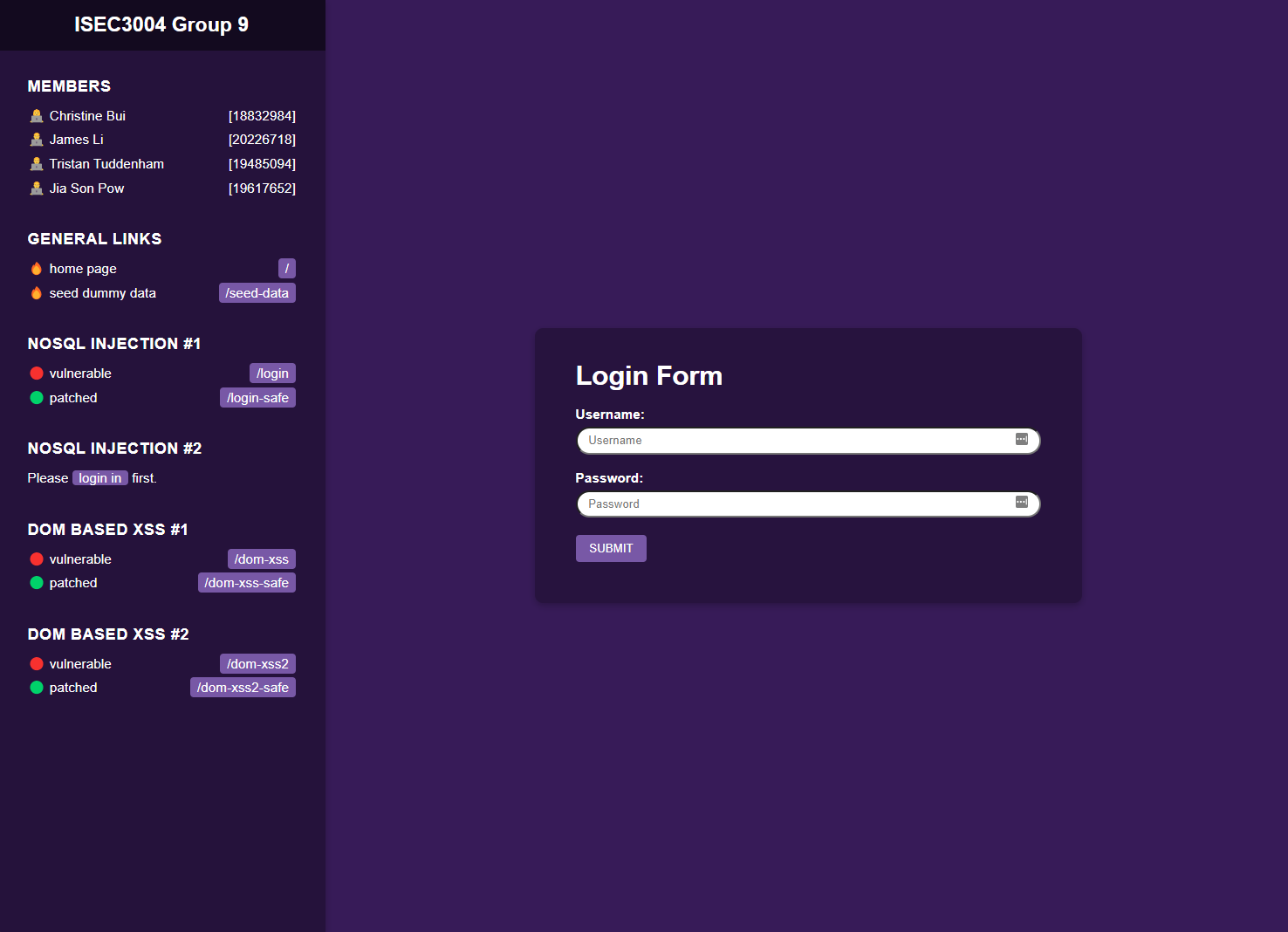 GitHub - jayli3n/isec3004-group9