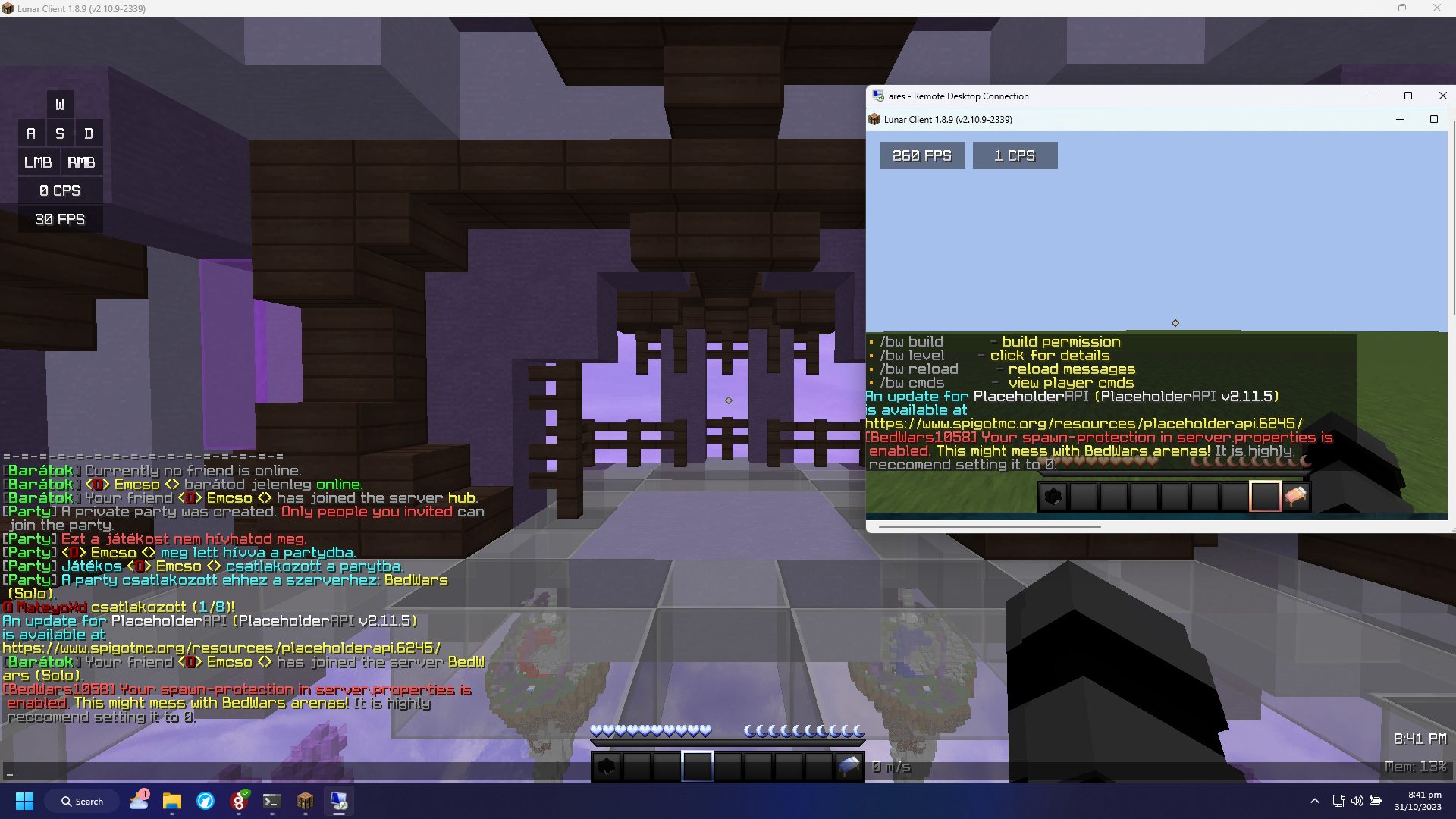 Issue with Party and Friends plugin integration · Issue #898 · andrei1058/BedWars1058 · GitHub