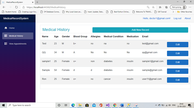 GitHub - uteegull/MedicalRecordSystem: It is a system for storing ...