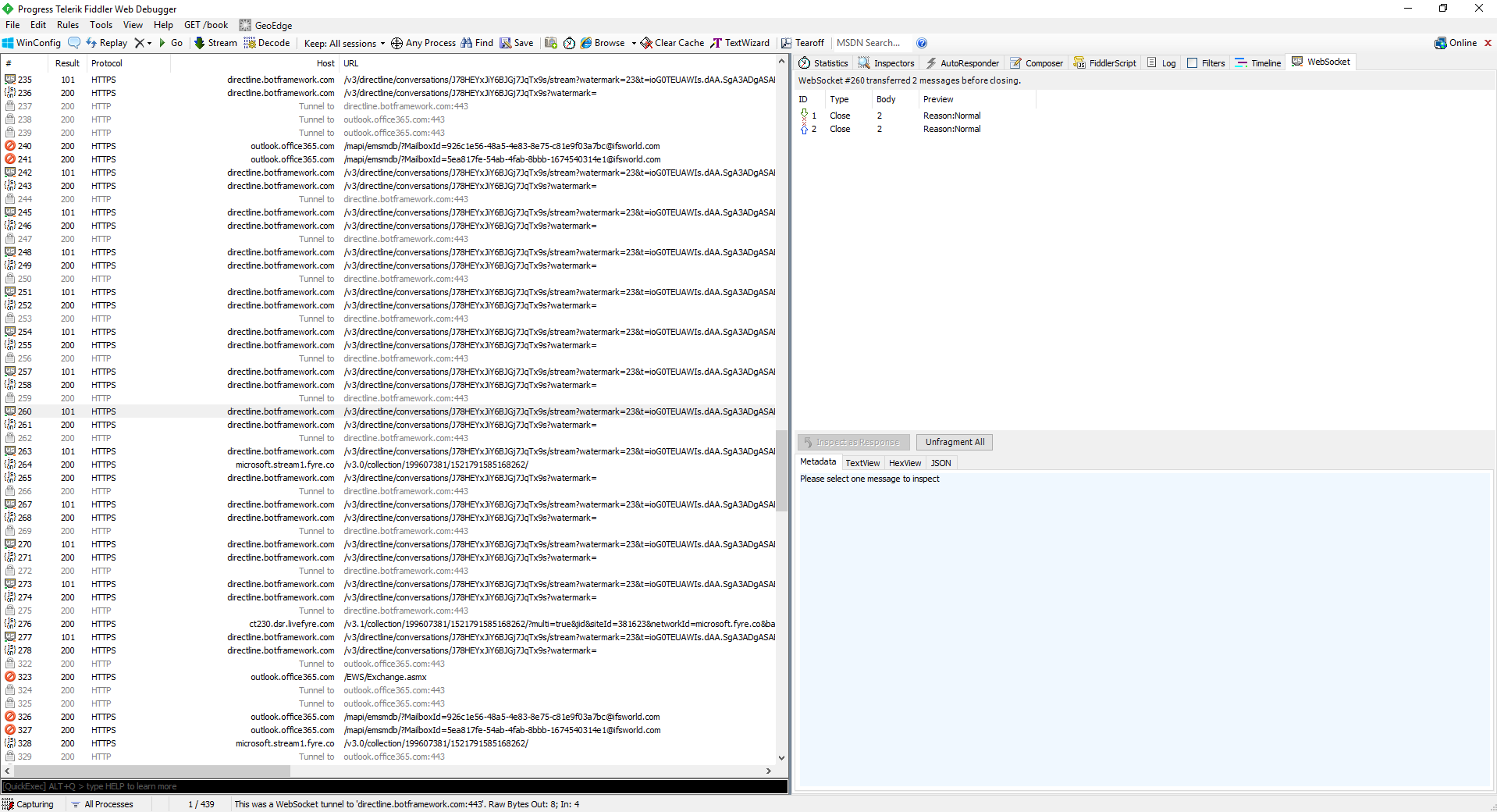 [Feature Request] Direct Line service doesn't allow more than 4 concurrent web socket ...