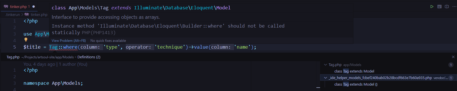 Support for Laravel Idea Metadata · Issue #312 · DEVSENSE/phptools-docs · GitHub