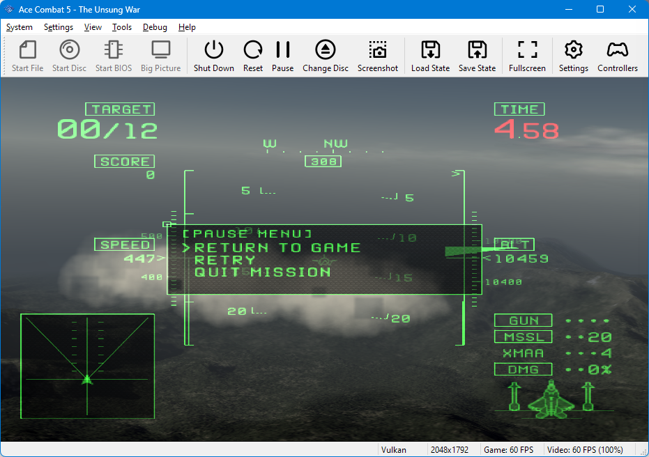 [BUG]: Ace Combat 5 The Unsung War - Pixelated clouds · Issue #9937 ...