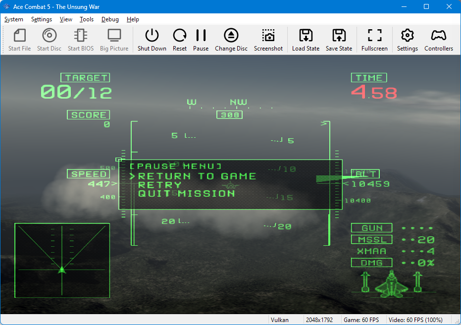 [BUG]: Ace Combat 5 The Unsung War - Pixelated clouds · Issue #9937 · PCSX2/pcsx2 · GitHub