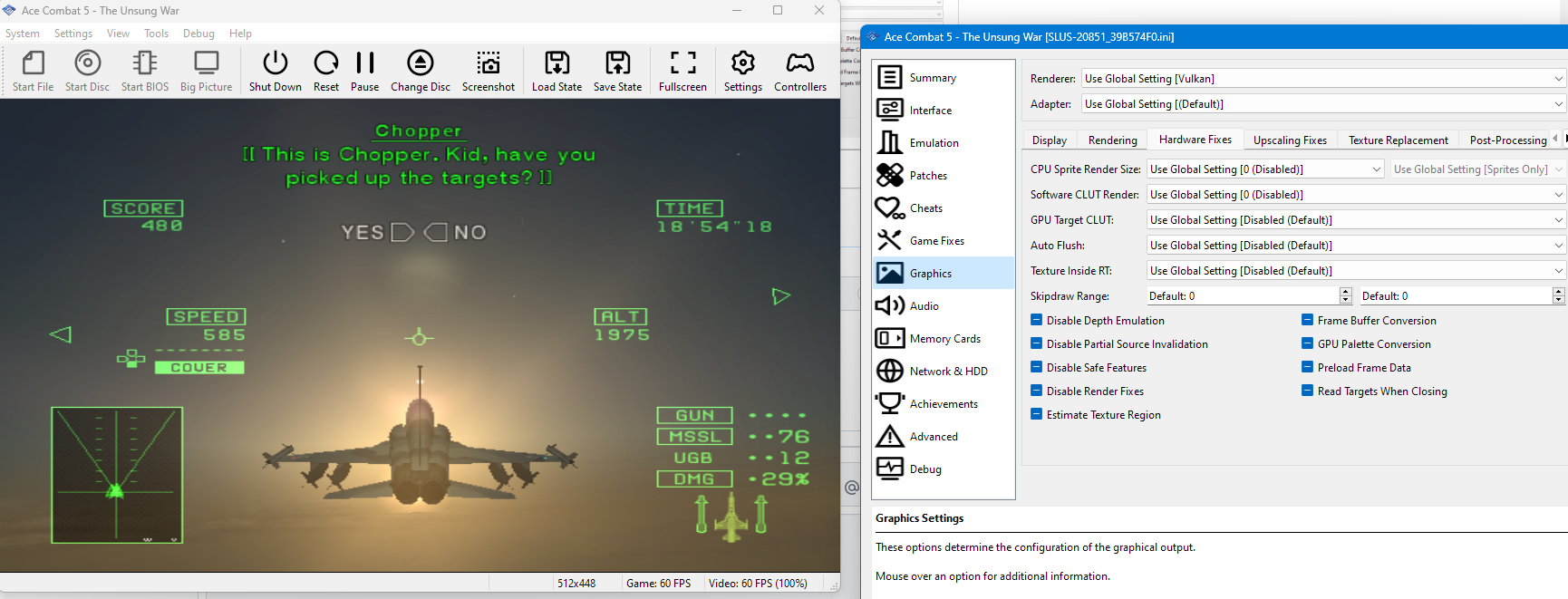 [BUG]: Ace Combat 5 The Unsung War - Pixelated clouds · Issue #9937 · PCSX2/pcsx2 · GitHub