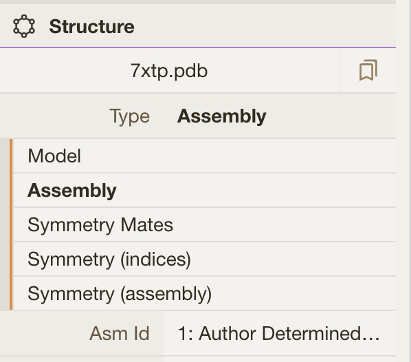 Load The Pdb File How Can I Set The Default Display Mode To Model ？ · Issue 616 · Molstar 