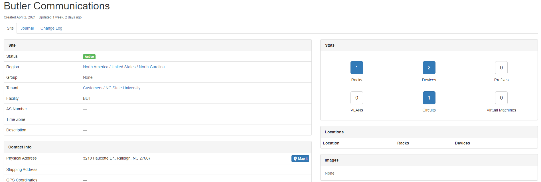 Add Stats and Images view to Locations · Issue #6142 · netbox-community/netbox · GitHub