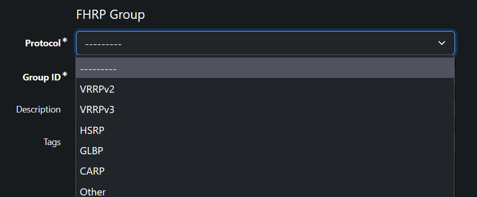 Add ClusterXL protocol to the options of the FHRP Group · Issue #8830 · netbox-community/netbox ...