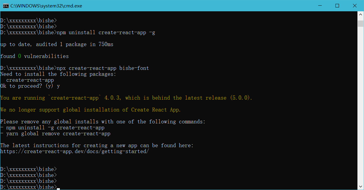 I Cannot Remove Create React App Global And I Cannot Get The Lastet Version Through Npx 0276