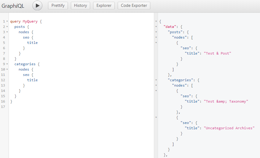 Special characters printing out like & and • · Issue #7 · ashhitch/wp-graphql-yoast-seo · GitHub