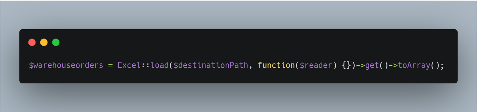 How To Use Old Version Functionality In New Version Of Laravel Excel Package · Issue 2475