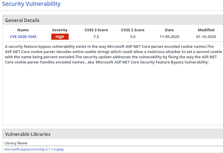 High- CVE-2020-1045- Indirect dependency -microsoft.aspnetcore.http.2.1.1 · Issue #3302 ...