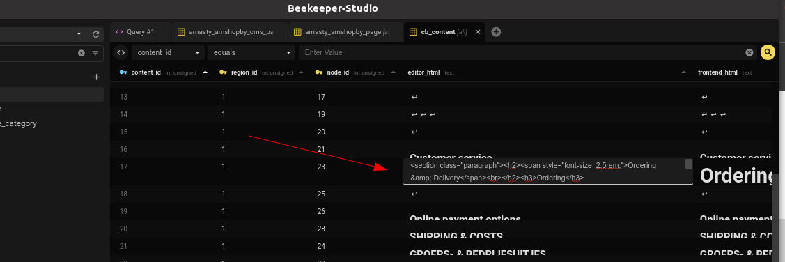 BUG: HTML in fields is rendered · Issue #770 · beekeeper-studio/beekeeper-studio · GitHub