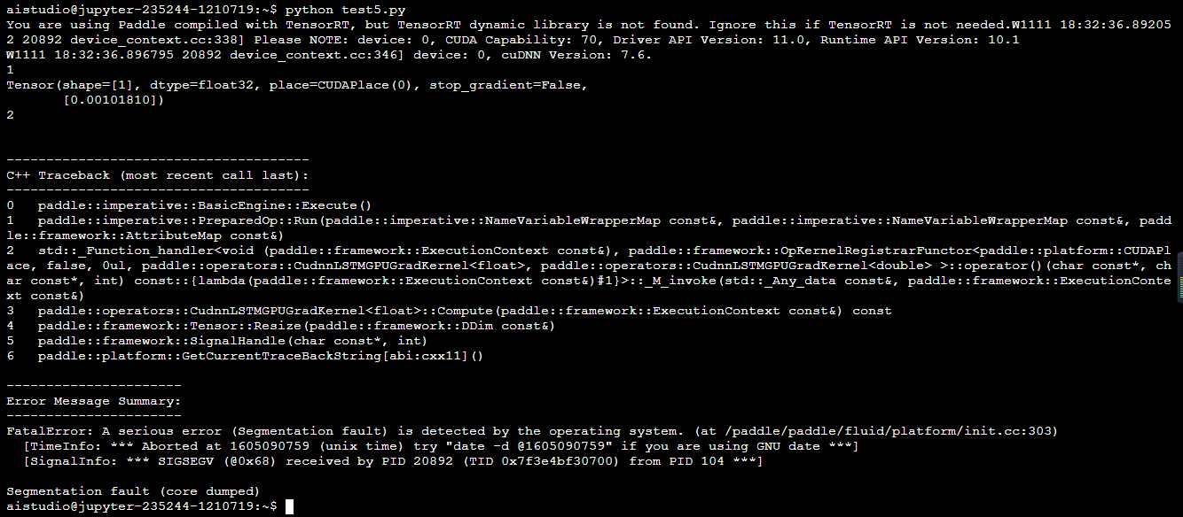 paddle2.0-rc的LSTM网络有问题还是我写错了呢？ · Issue #28537 · PaddlePaddle/Paddle ...