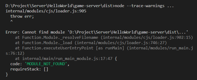 新建项目，启动服务器，循环依赖警告 · Issue #454 · node-pinus/pinus · GitHub