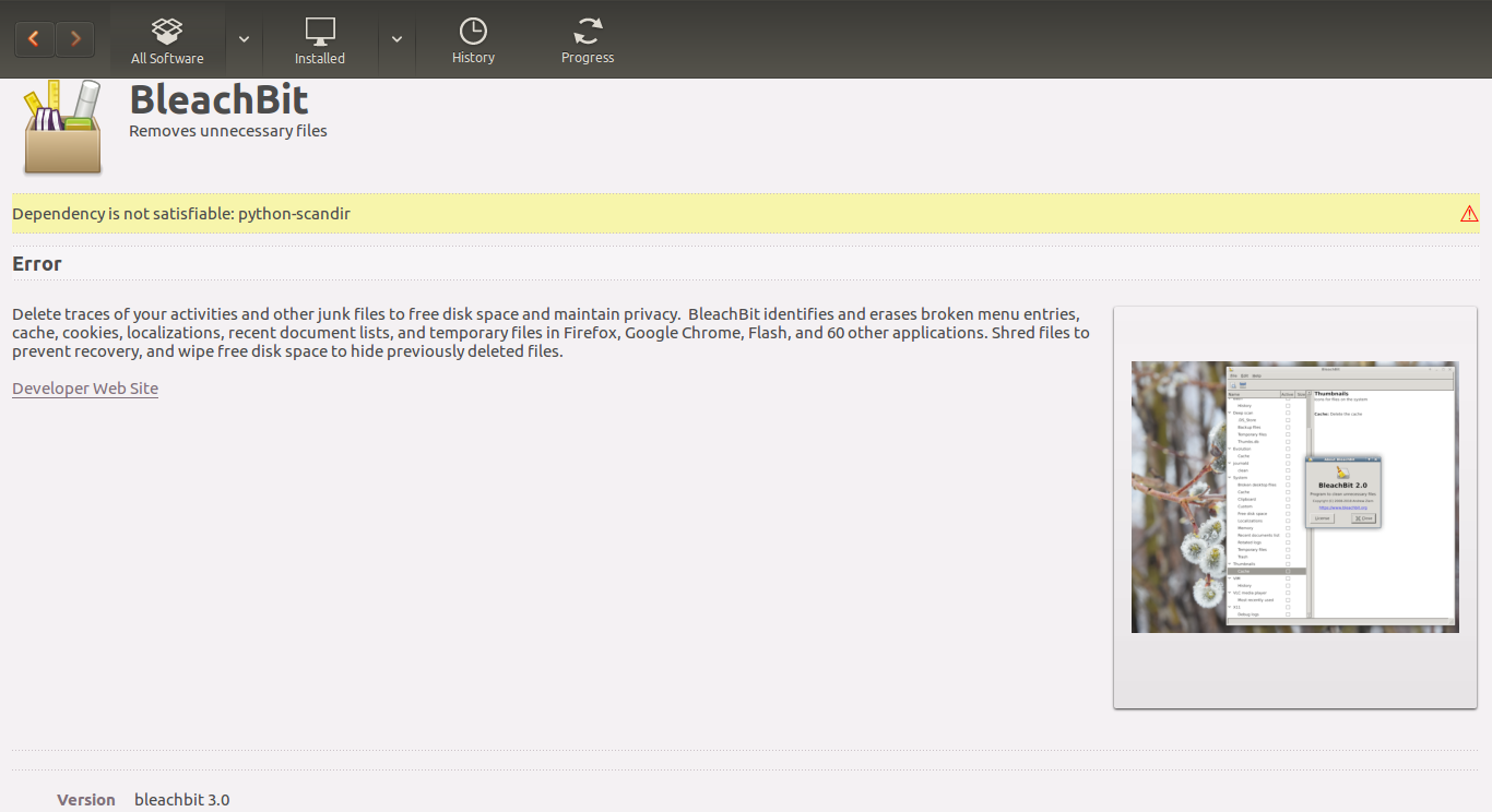 dpkg: dependency problems prevent configuration of bleachbit · Issue #682 · bleachbit/bleachbit ...