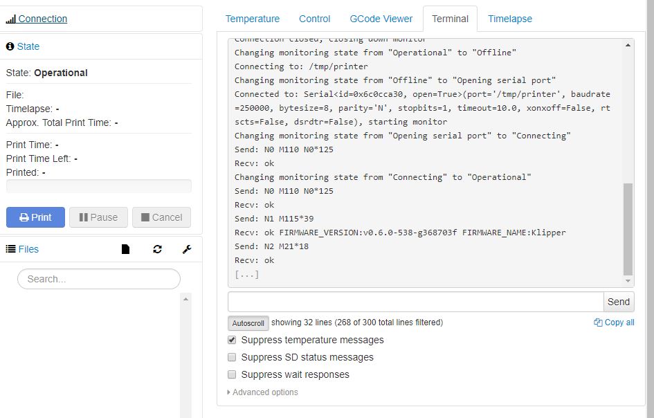 Timeout on serial connect · Issue #785 · Klipper3d/klipper · GitHub