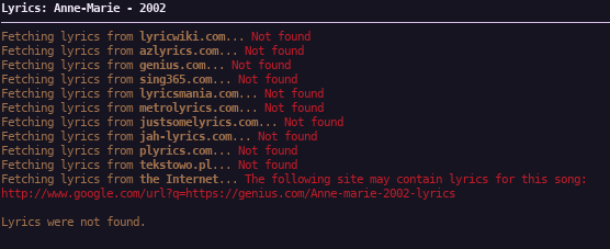 [BUG]Can't fetch any lyrics · Issue #416 · ncmpcpp/ncmpcpp · GitHub