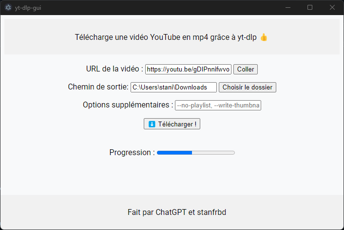 GitHub - stanfrbd/yt-dlp-gui