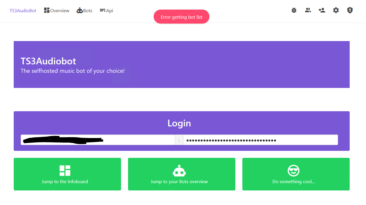 Webinterface login didn't work · Issue #932 · Splamy/TS3AudioBot · GitHub