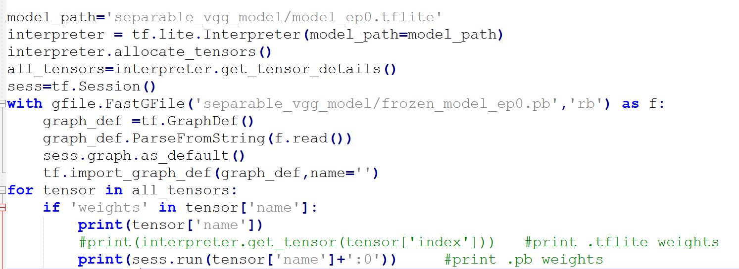 TFLite conversion change model weights · Issue #32033 · tensorflow/tensorflow · GitHub