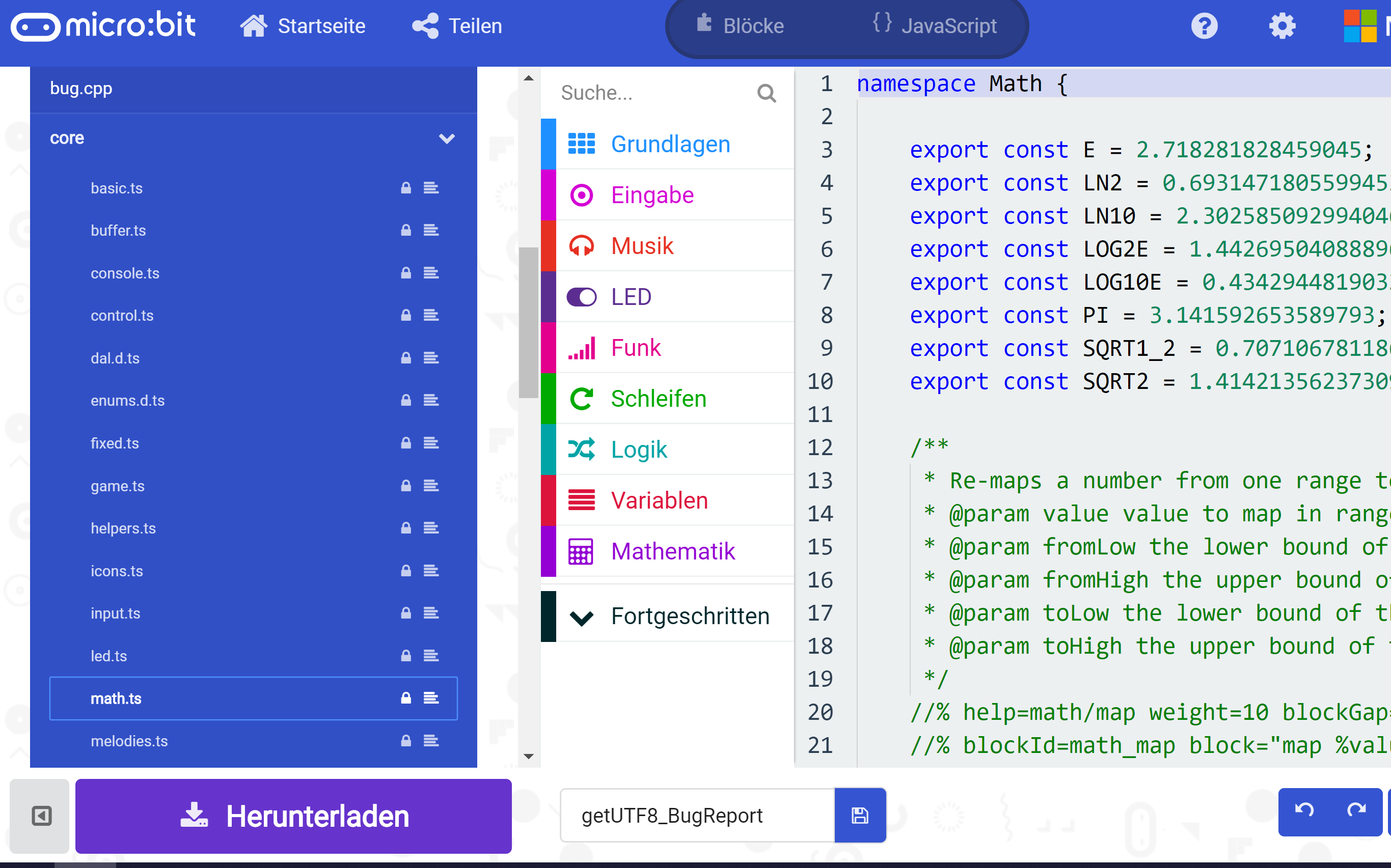 String::getUTF8Data() -> Compilation Failed · Issue #2038 · microsoft/pxt-microbit · GitHub