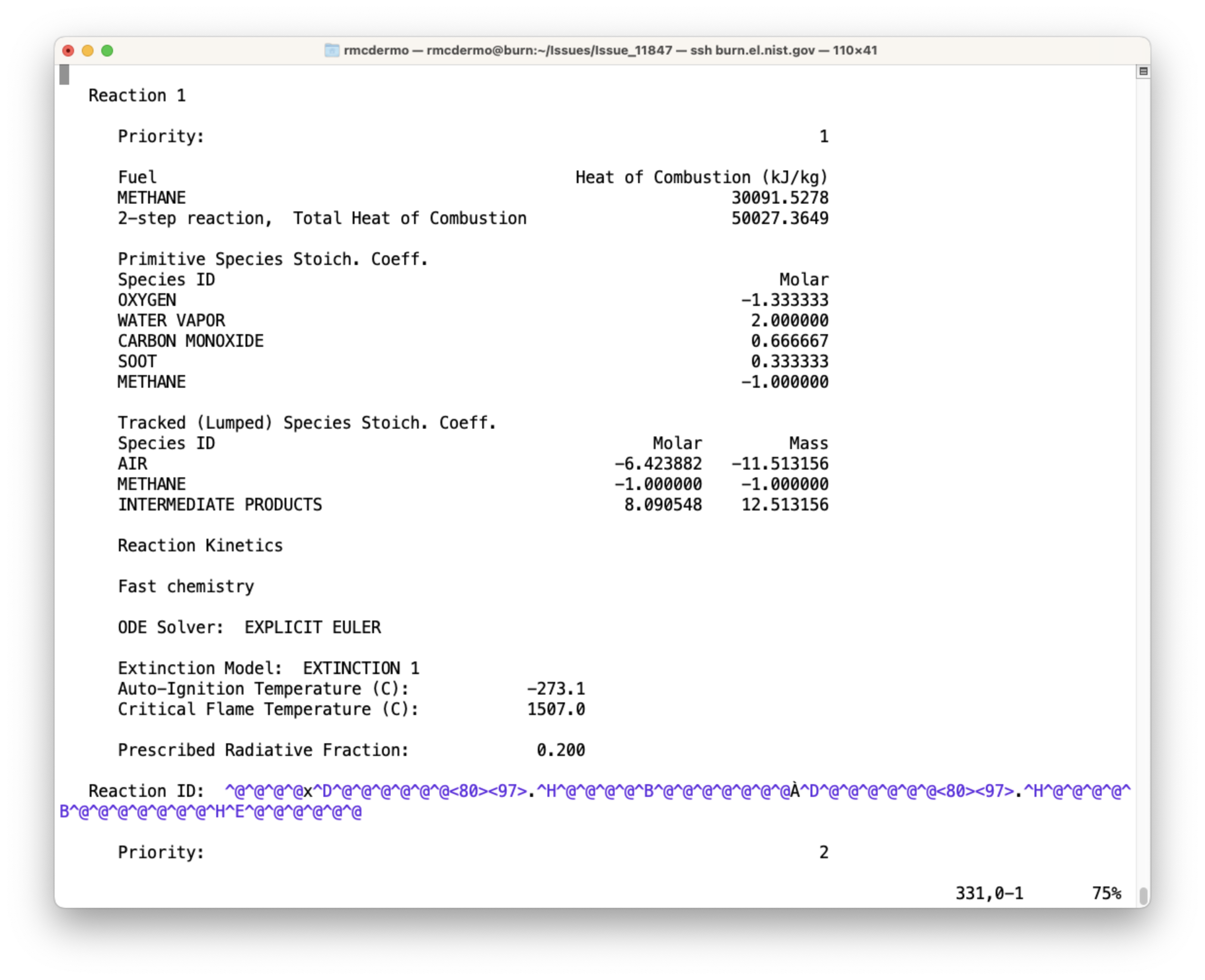 REAC ID 2 for 2 simple chem reactions in .out · Issue #11847 · firemodels/fds · GitHub