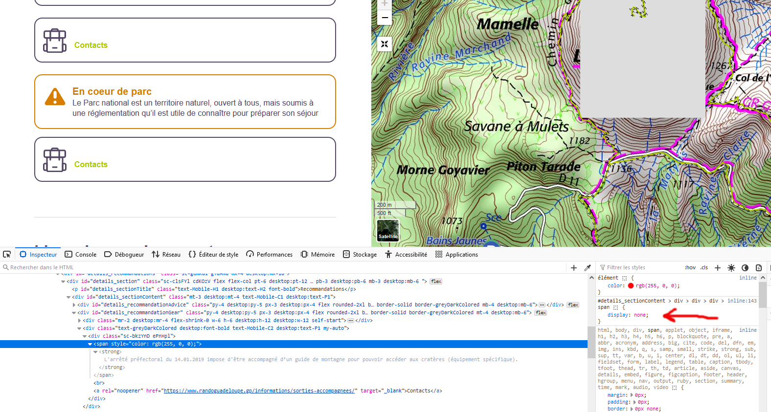 Problème d'affichage du champs "matériel" · Issue #844 · GeotrekCE/Geotrek-rando-v3 · GitHub
