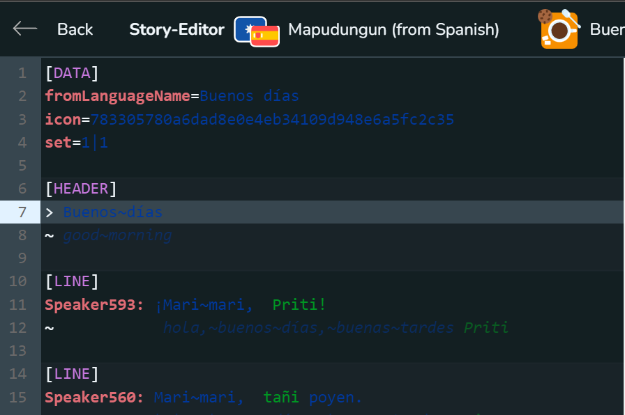 Improve color contrast in editor in dark mode · Issue #126 · rgerum/unofficial-duolingo-stories ...