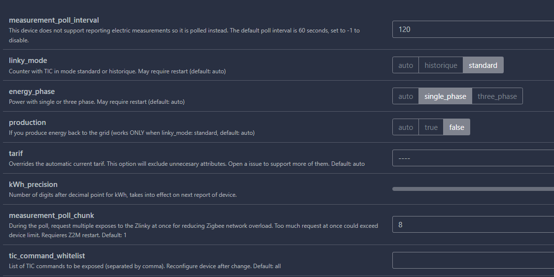 Lixee: poll does not seem to adhere to settings · Issue #16749 · Koenkk/zigbee2mqtt · GitHub