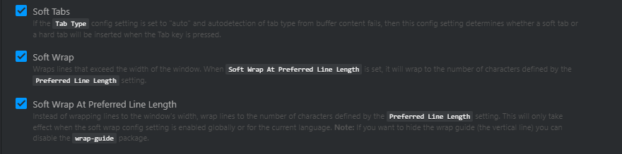 Soft Wrap displays weird behavior at line endings making text unreadable · Issue #20362 · atom ...