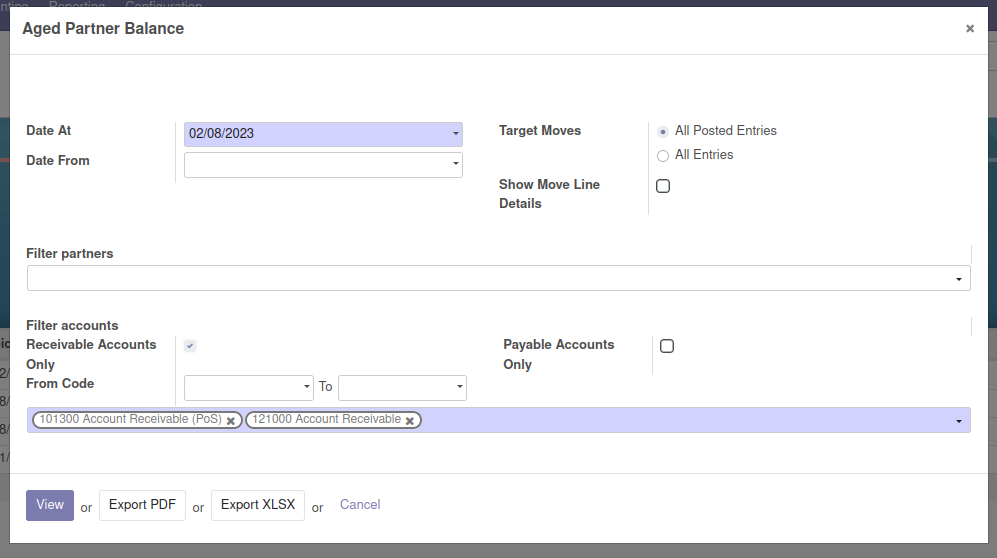 [14.0] account_financial_report: (500: Internal Server Error) Agent Partner Balance · Issue ...