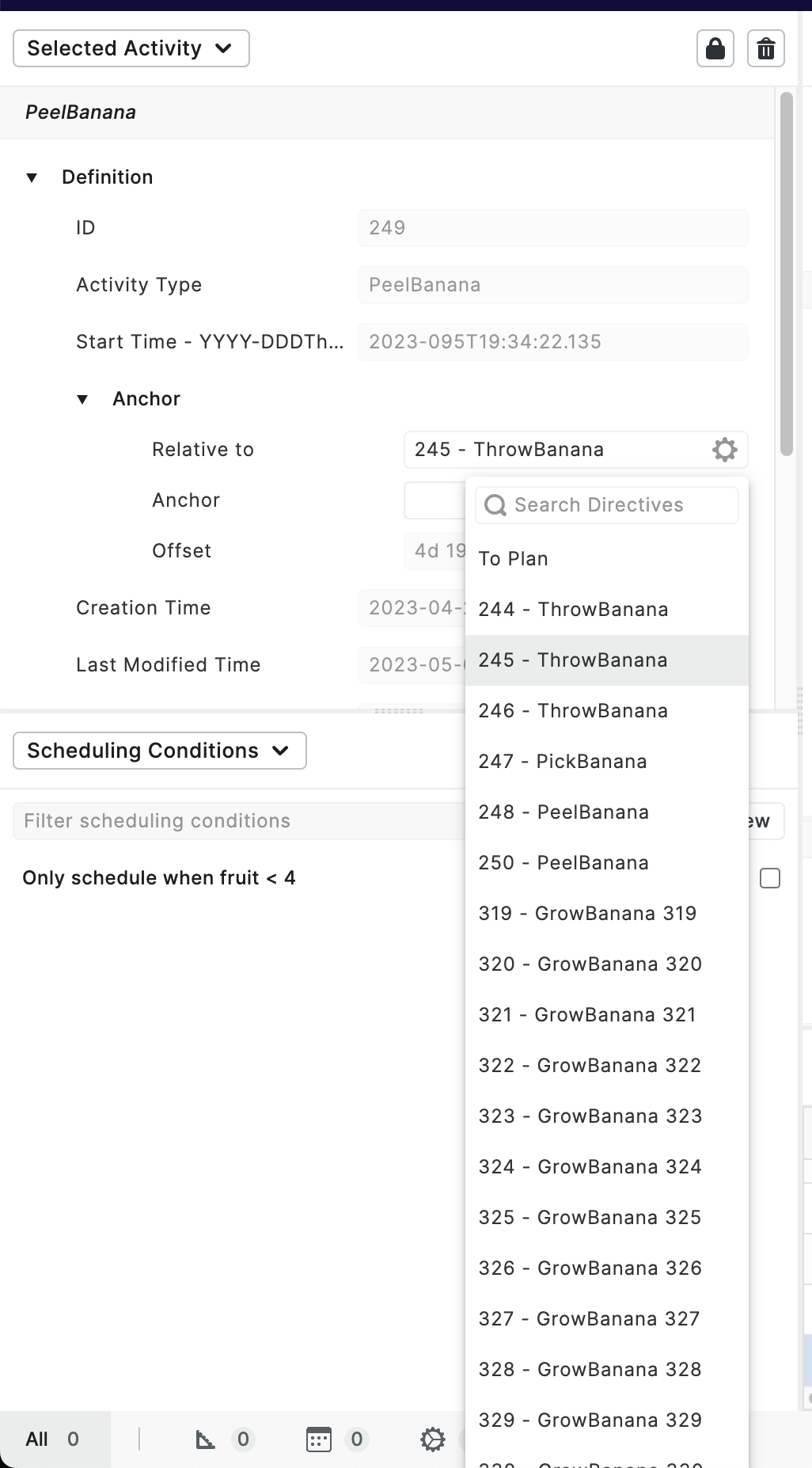 Activity anchor selection remains editable while activity editing is locked · Issue #616 · NASA ...