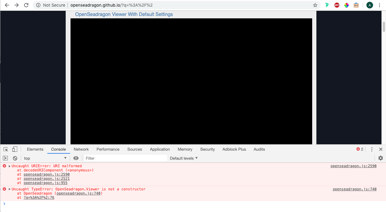 Use of decodeURIComponent when retrieving Browser information throws uncaught exception · Issue ...
