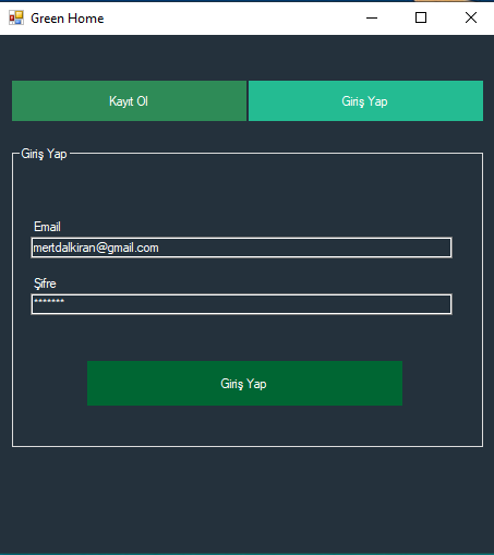 GitHub - AhmetOsmn/YesilEvCodeFirst