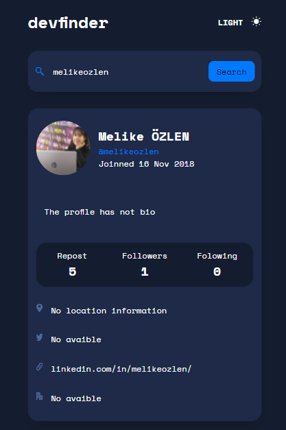 GitHub - melikeozlen/GitHub-user-search-app