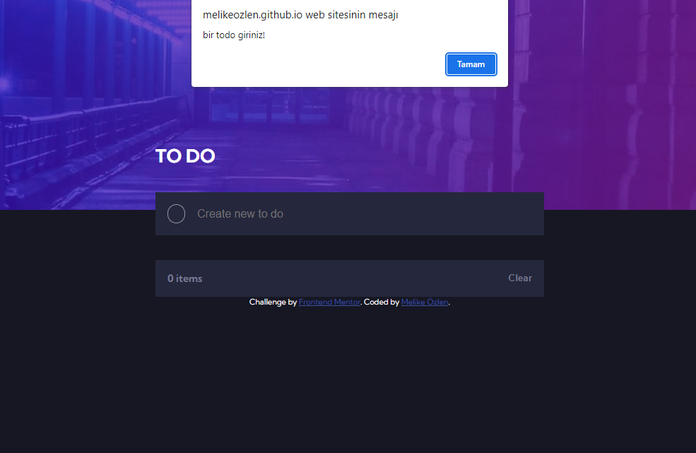 GitHub - melikeozlen/Todo