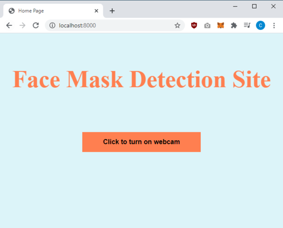 GitHub - sauravjoshi23/CovidFaceMaskDetection: Simple UI website focuses on showing the ...